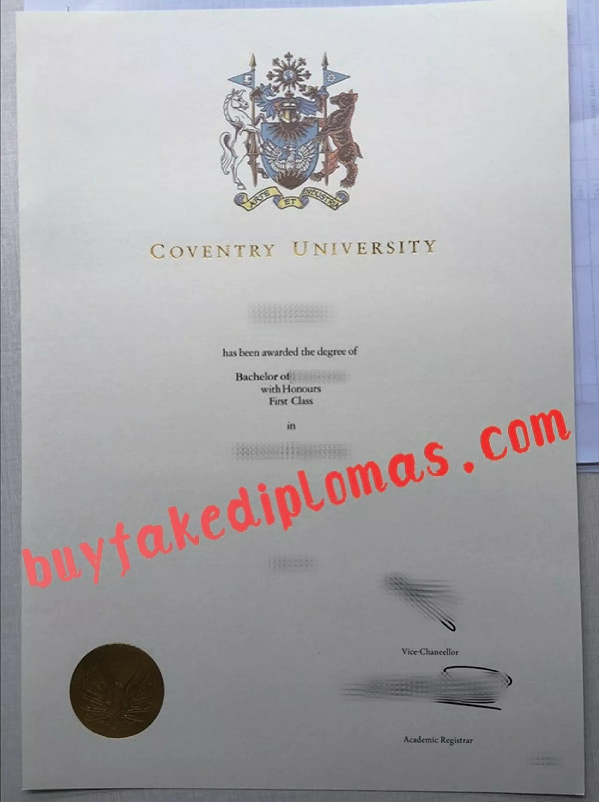 Coventry University Diploma d buy fake diploma | PDF