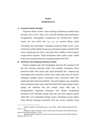 Hadits Maudhu' (Imam Susanto) | DOCX