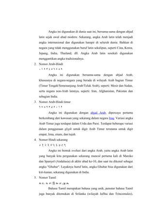 Asal Mula Angka Arab | PDF