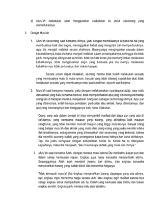 IFFAH DAN MURUAH | DOCX