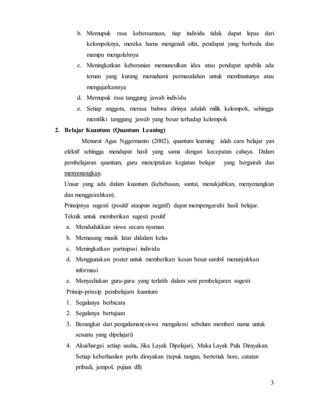 model belajar dan prosedur pembelajaran modul 3 dan 4 | PDF