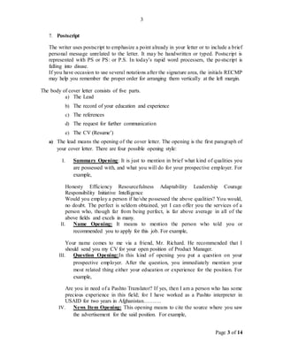 Cover letter | How to write | DOCX | Resume Writing and Advice | Job Search