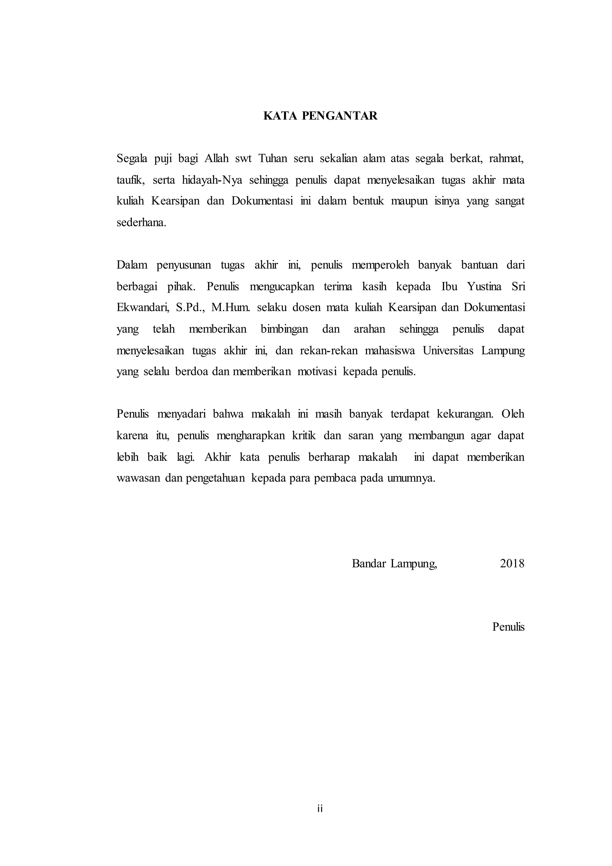 KEARSIPAN & DOKUMENTASI : BUKU “RAKYAT DAN NEGARA” | DOCX