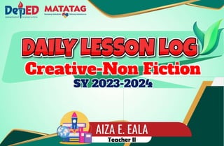 COVER-PAGE for Daily lesson Log/ document.pptx