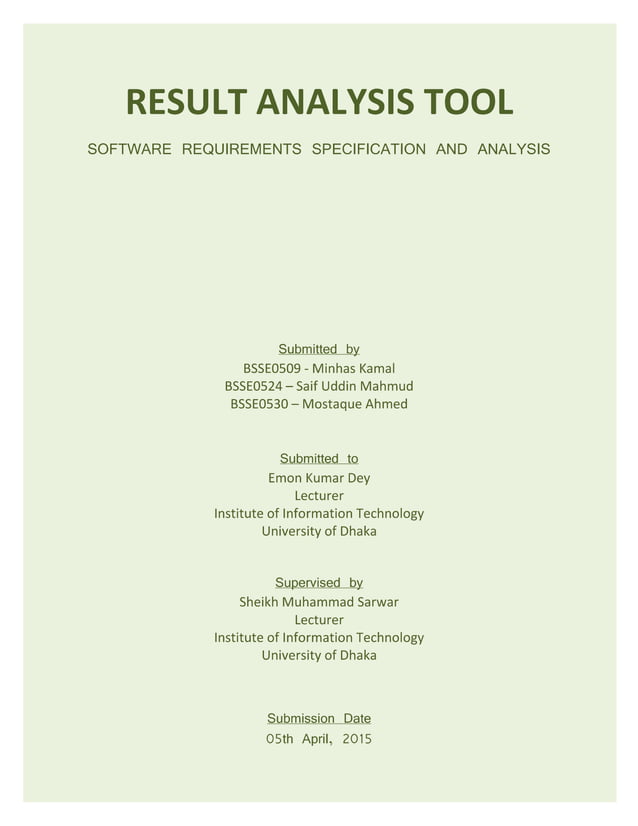 Cover Page or Title Page Sample | PDF