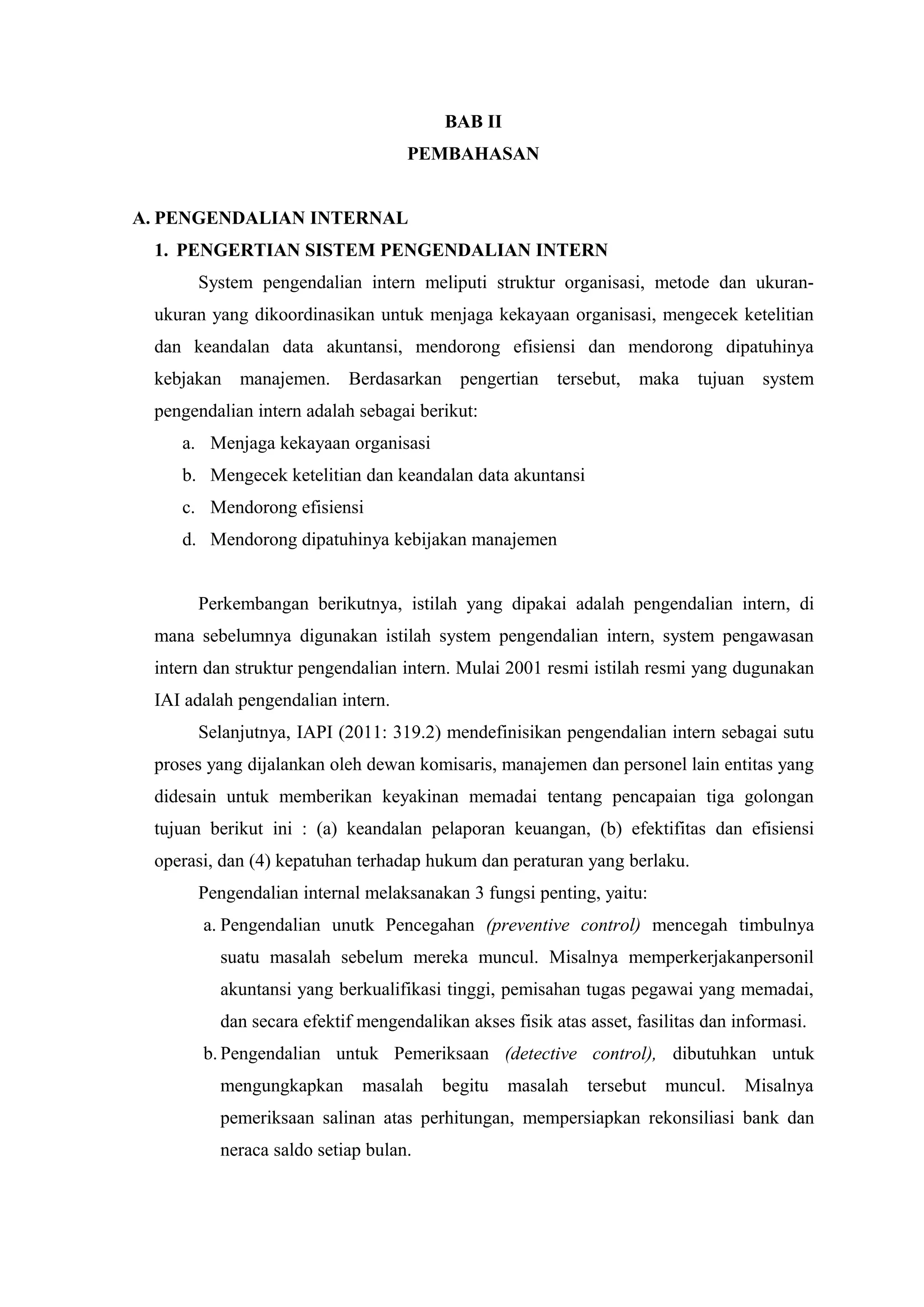 Pengendalian Intern dan COSO | DOC