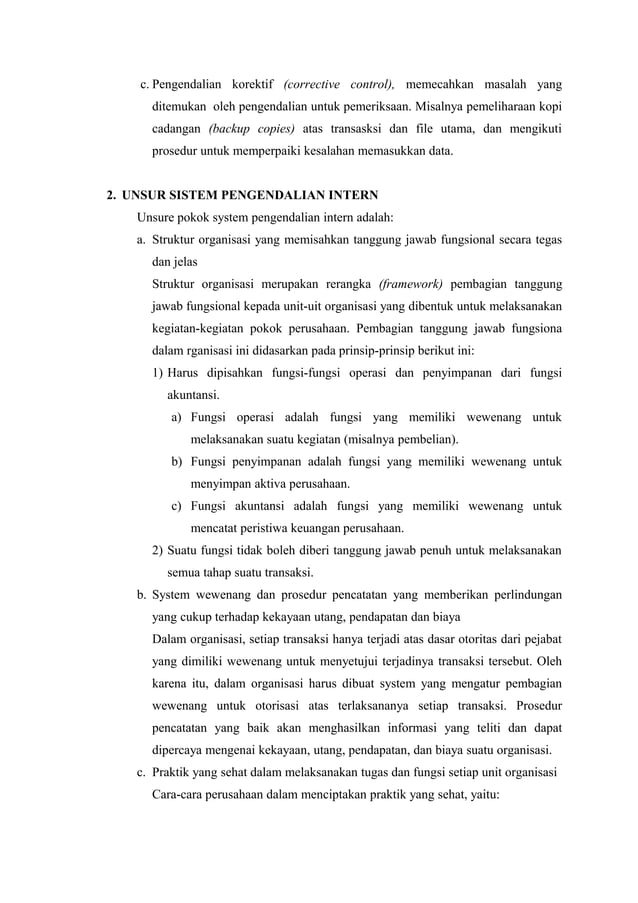 Pengendalian Intern dan COSO | DOC