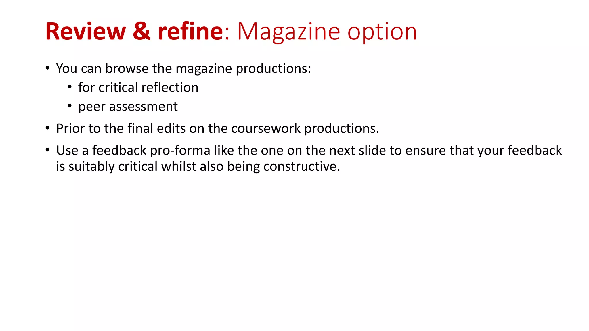 Magazine Cover Terminology | PPTX