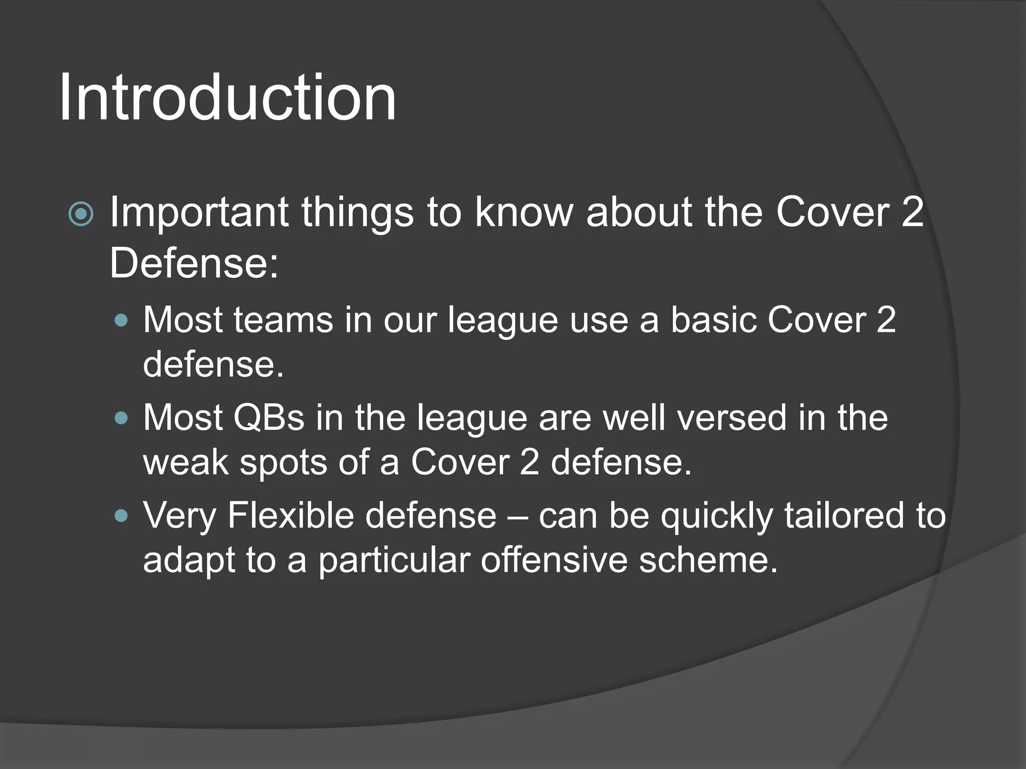 Cover 2 - Base Defense | PPTX
