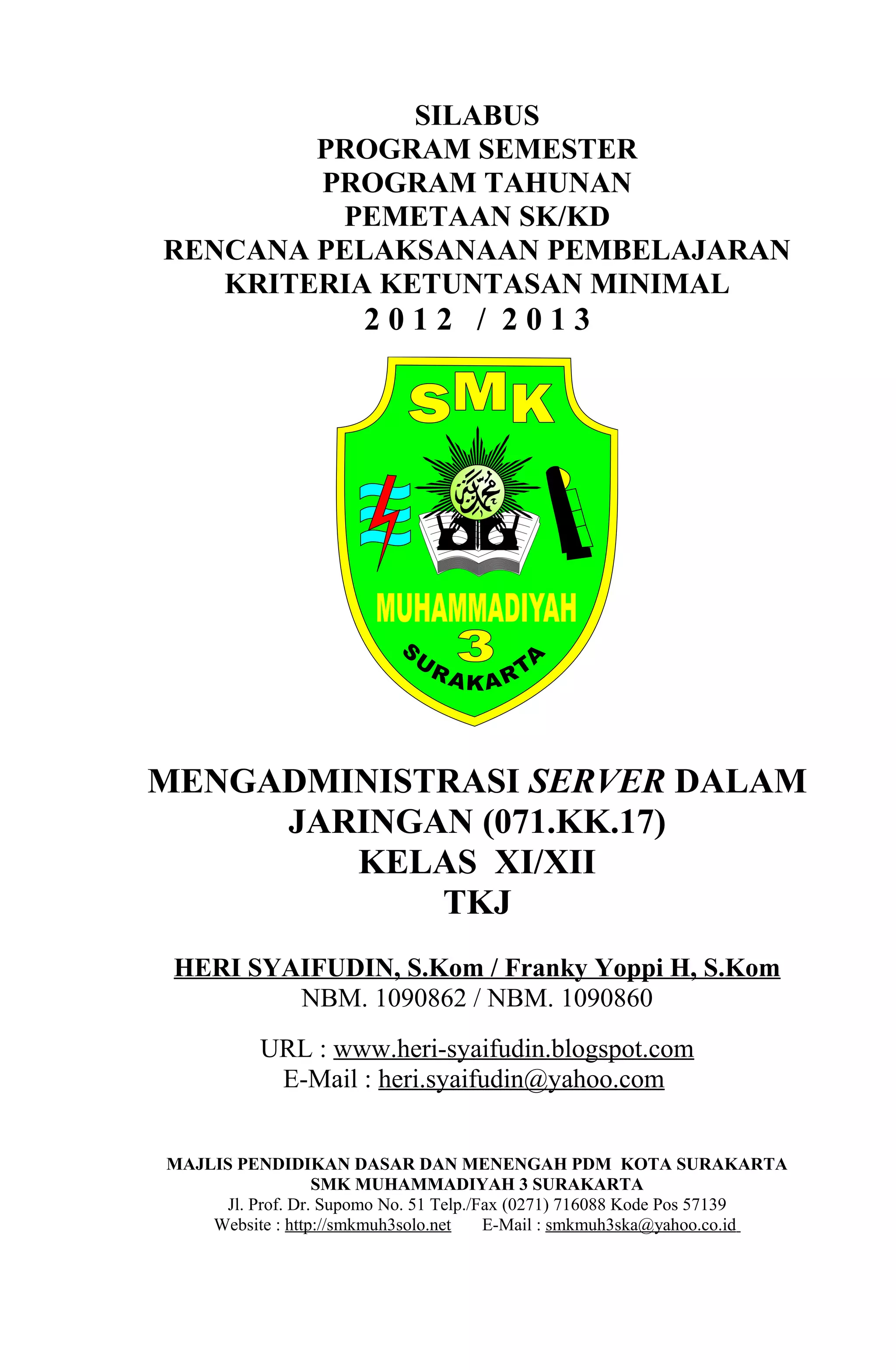 Cover administrasi server | DOC