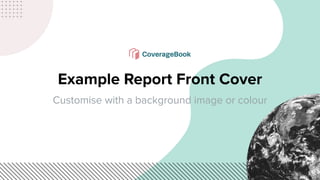 CoverageBook PR report template | PDF | Social Networking | Internet