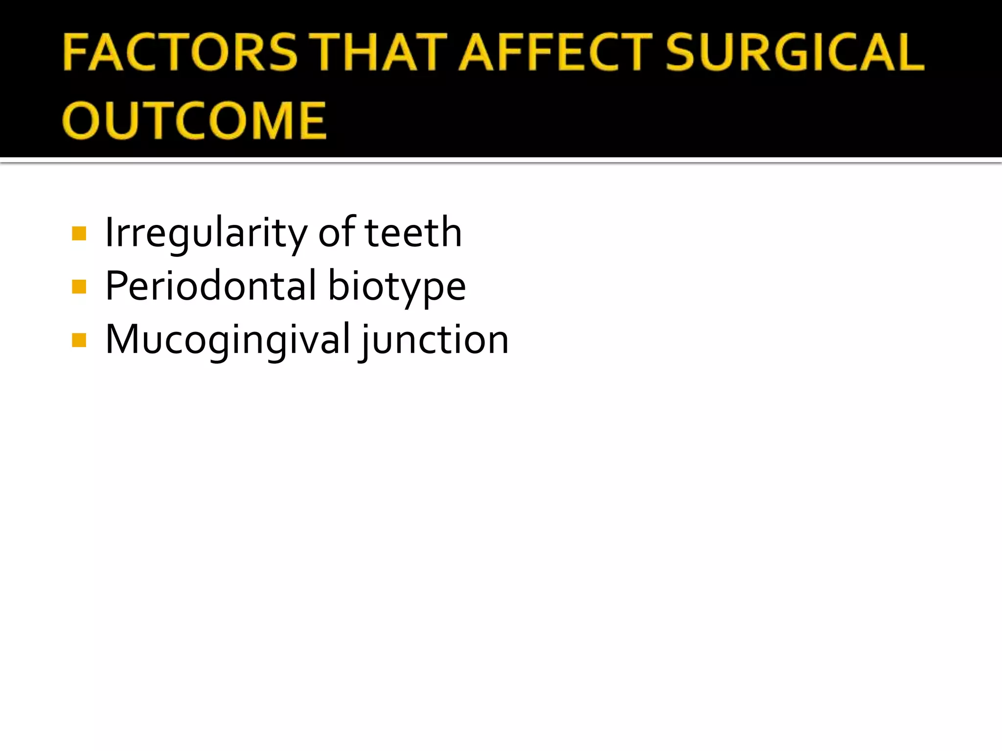 Coverage of Gingival Recession and Mucosal Fenestration copy.ppt ...