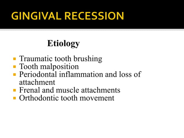 Coverage of Gingival Recession and Mucosal Fenestration copy.ppt ...
