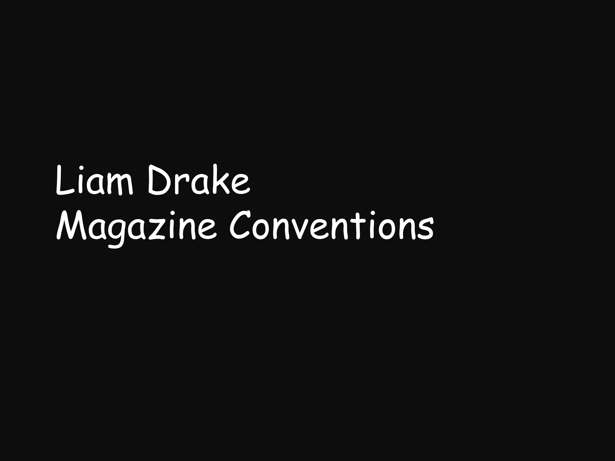 Magazine Conventions | PPTX