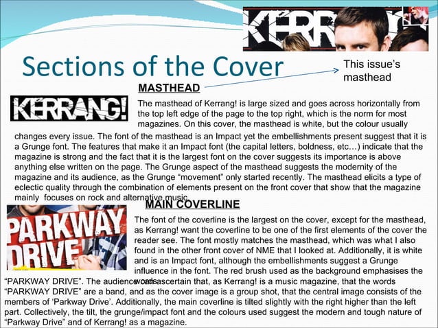 Kerrang! Cover Analysis | PPT
