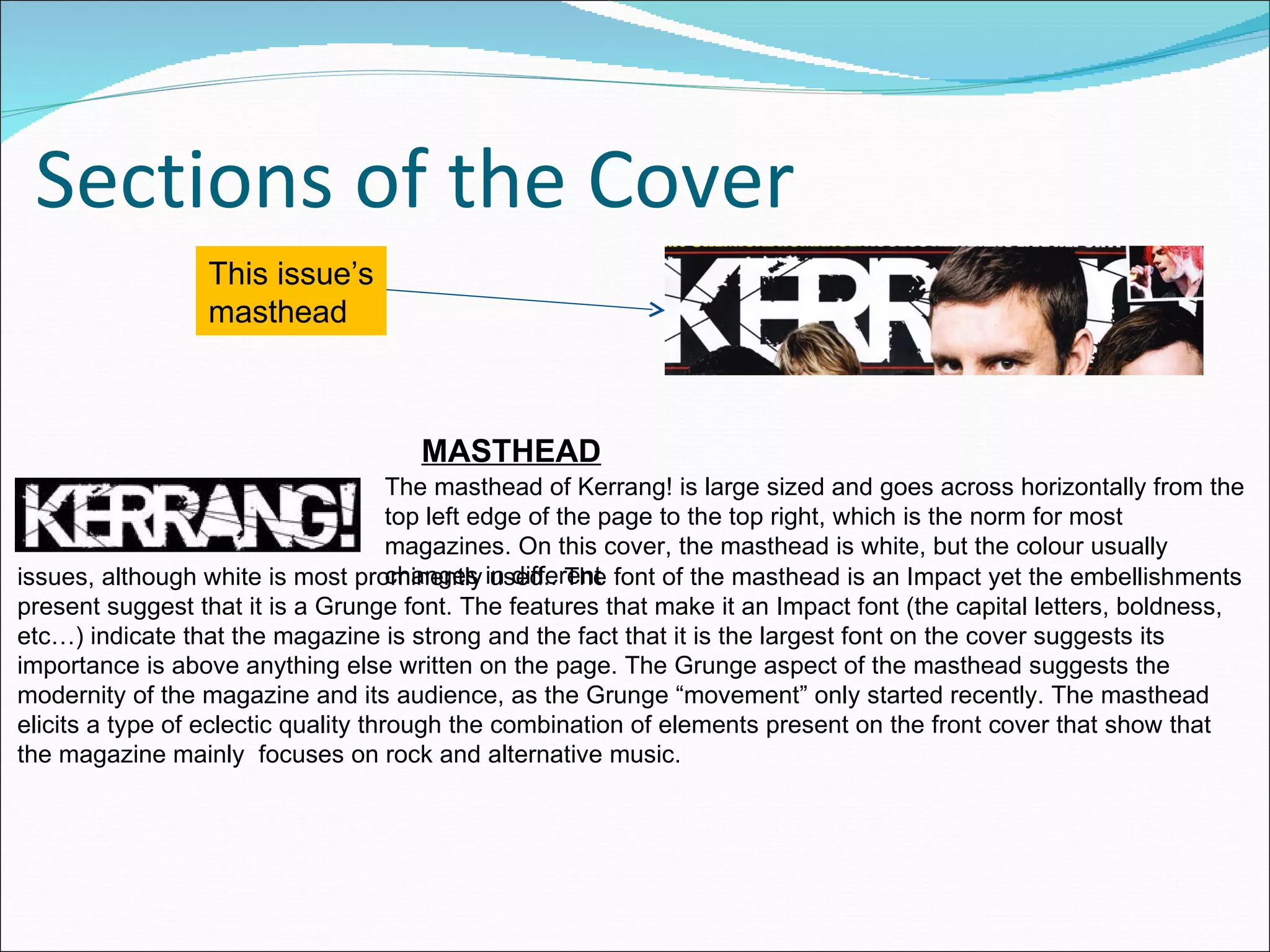 Kerrang! Cover Analysis | PPT