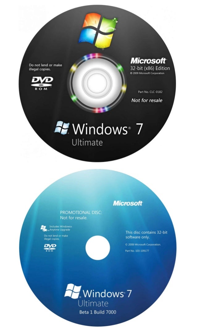 Cover cd win 7