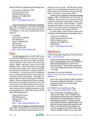 Overview of Cover Crops and Green Manures | PDF