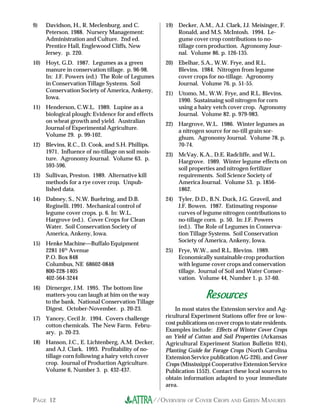 Overview of Cover Crops and Green Manures | PDF