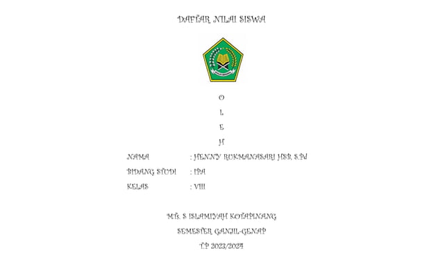 COVER ATAU SAMPUL UNTUK MAKALAH ATAU ABSEN ATAU NILAI UNTUK GURU ...