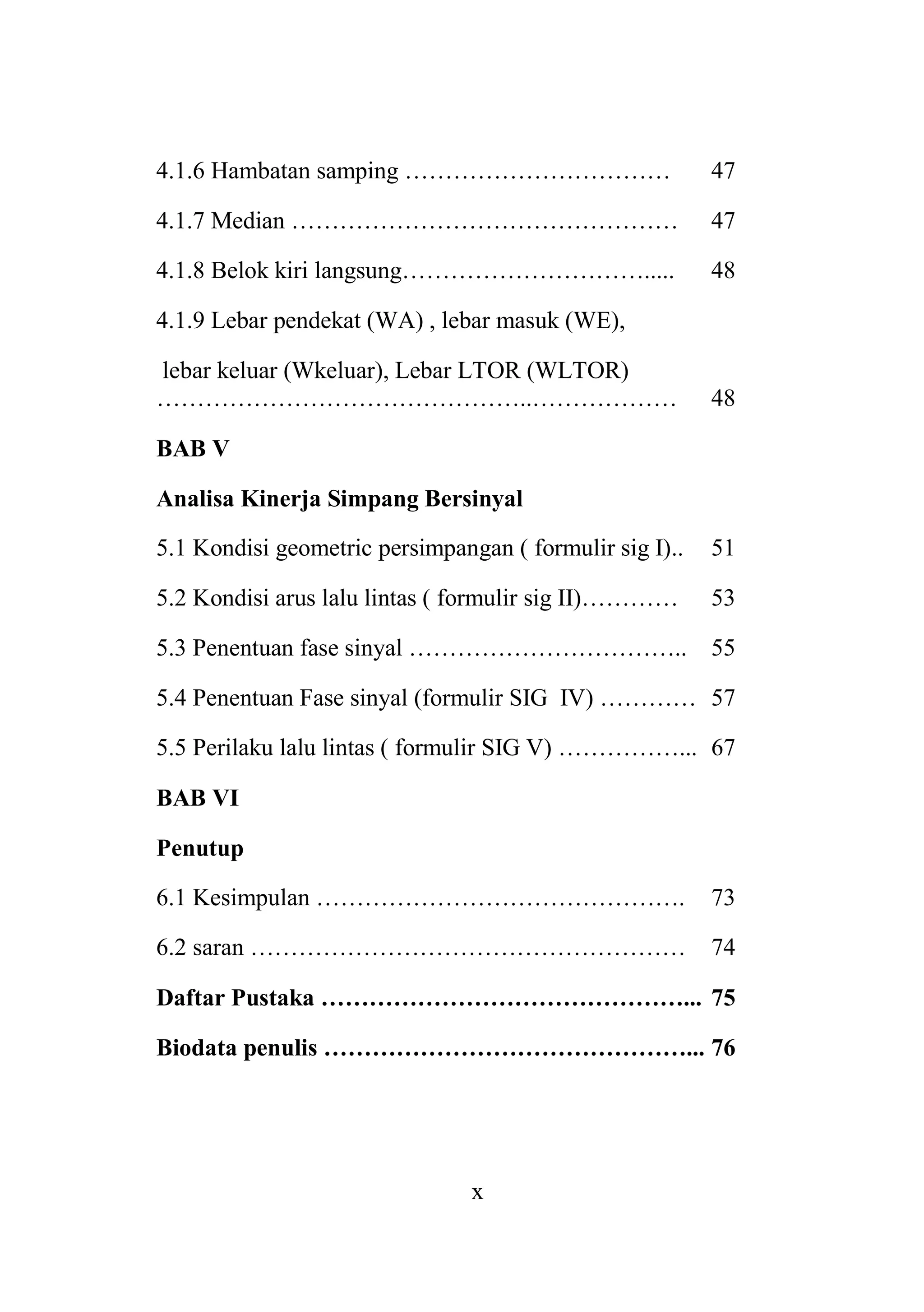 Cover evaluasi kinerja ruas jalan dan simpang jalan pucang anom- pucang anom timur surabaya | PDF