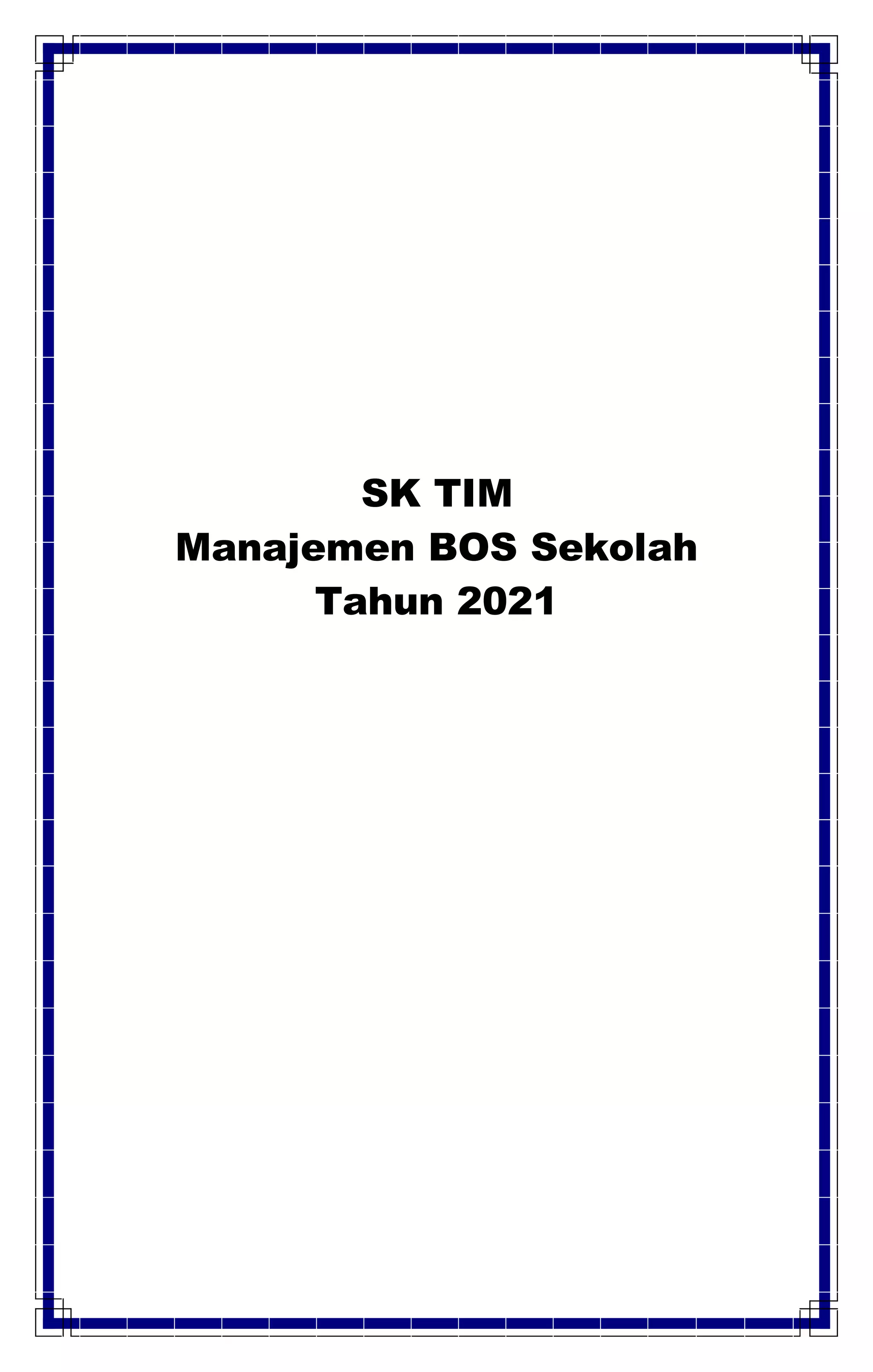 Cover dan sekat bos | DOCX