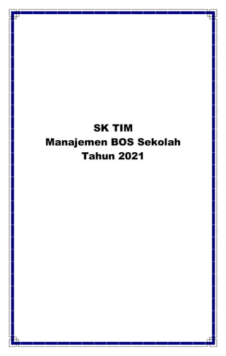 Cover dan sekat bos | DOCX