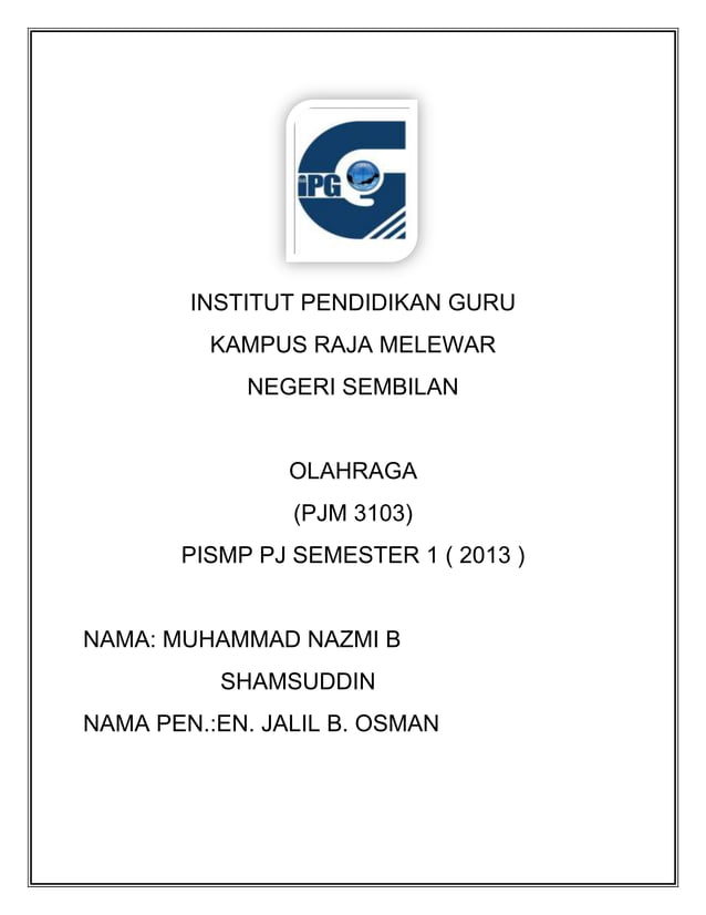 Cover depan folder | DOCX