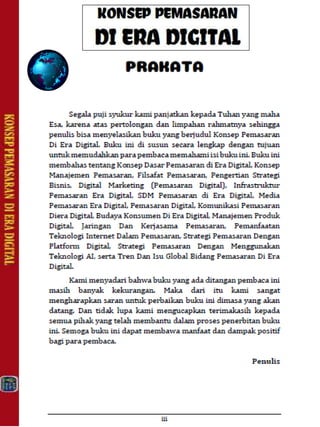 Cover dpn, Daftar Isi, Kata Sambutan & Cover blkg Buku _*Konsep PEMASARAN di ERA DIGITAL 4.0 ...
