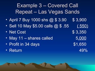 Covered Call Strategies Aug 09 | PPT
