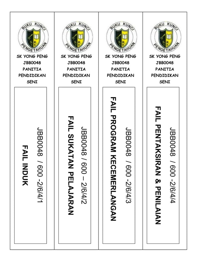 Cover fail panitia & tulang fail 2018 | DOCX