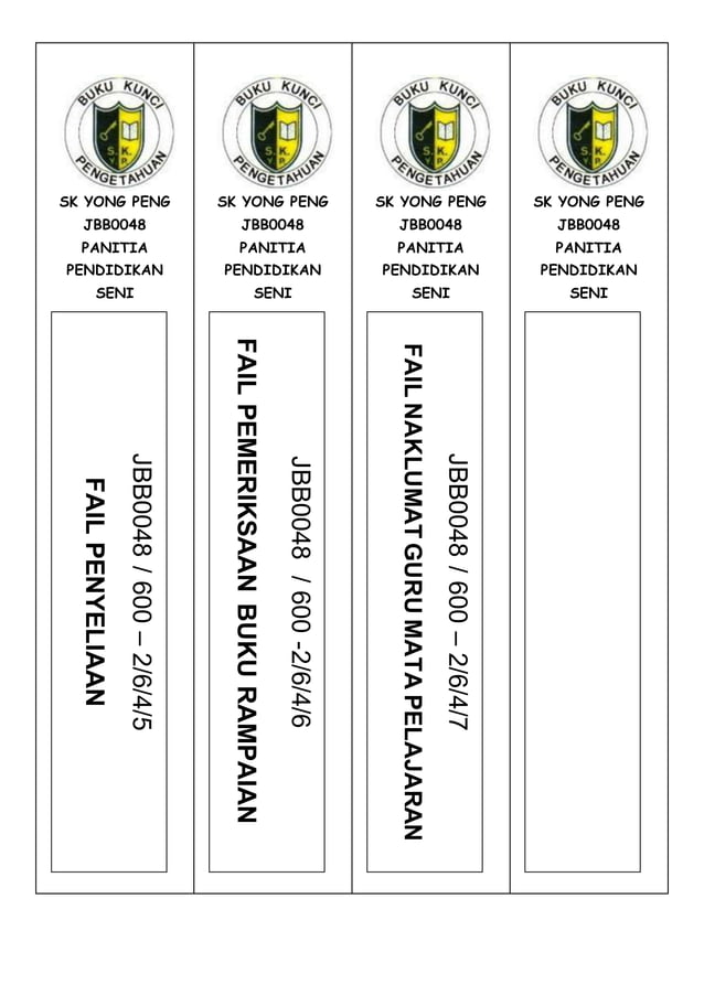 Cover fail panitia & tulang fail 2018 | DOCX