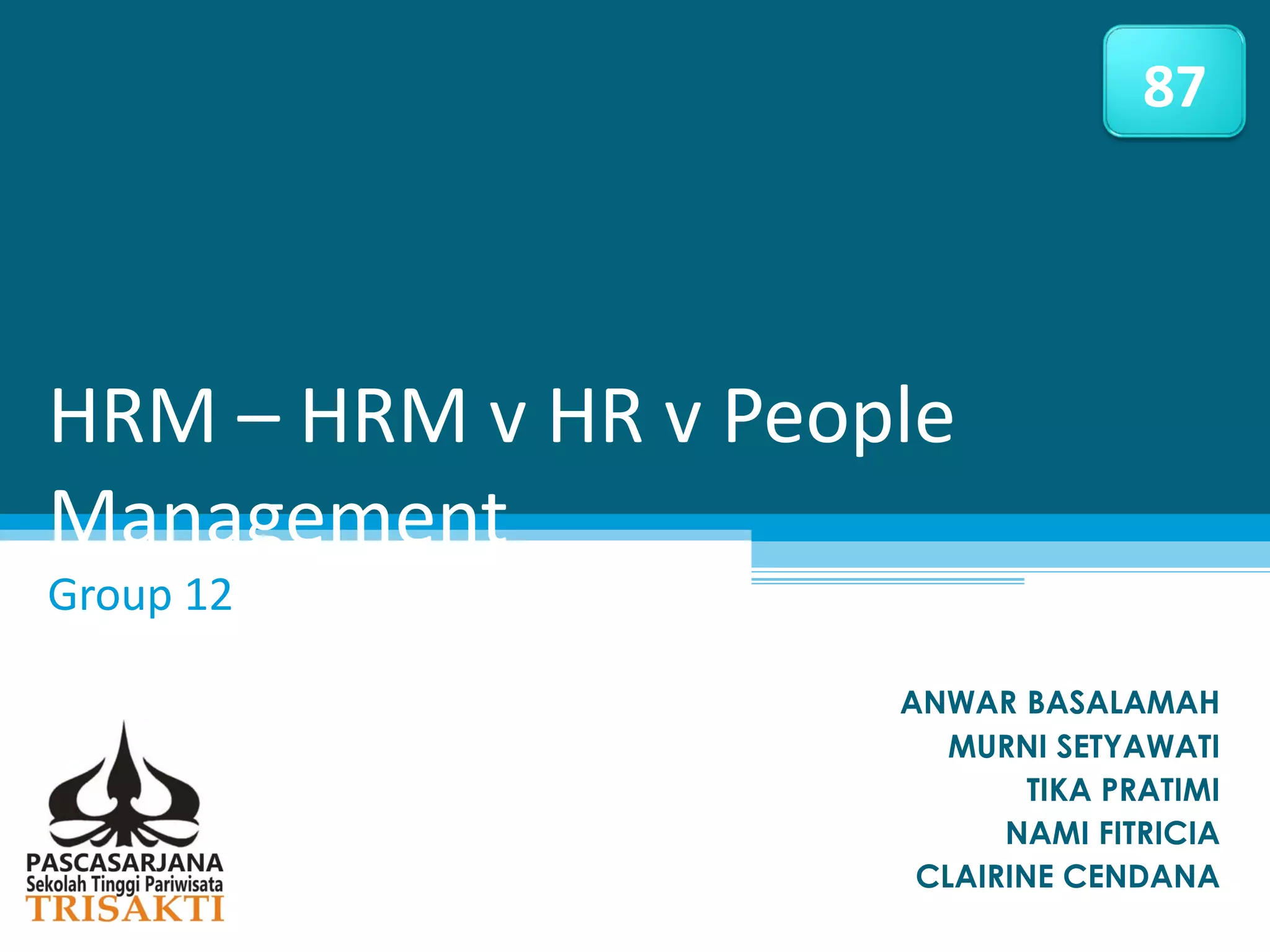 Cover hrm lengkap | PPT