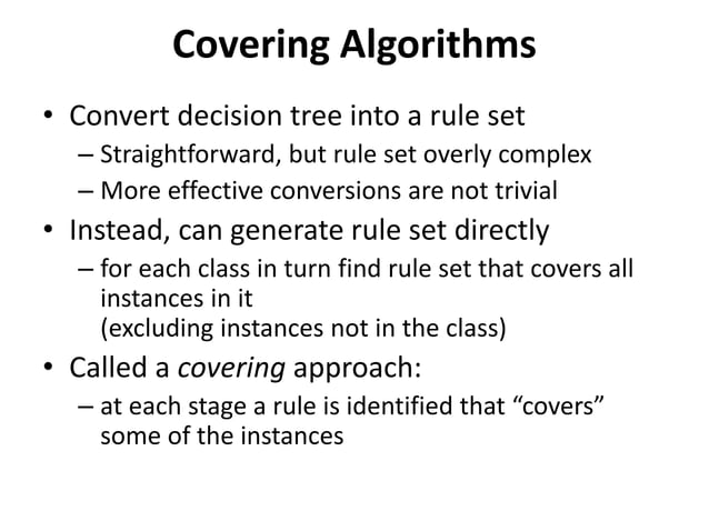 Covering algorithm | PPTX | Eye and Vision Conditions | Diseases and ...
