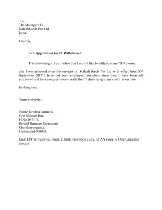 Covering letter | DOCX