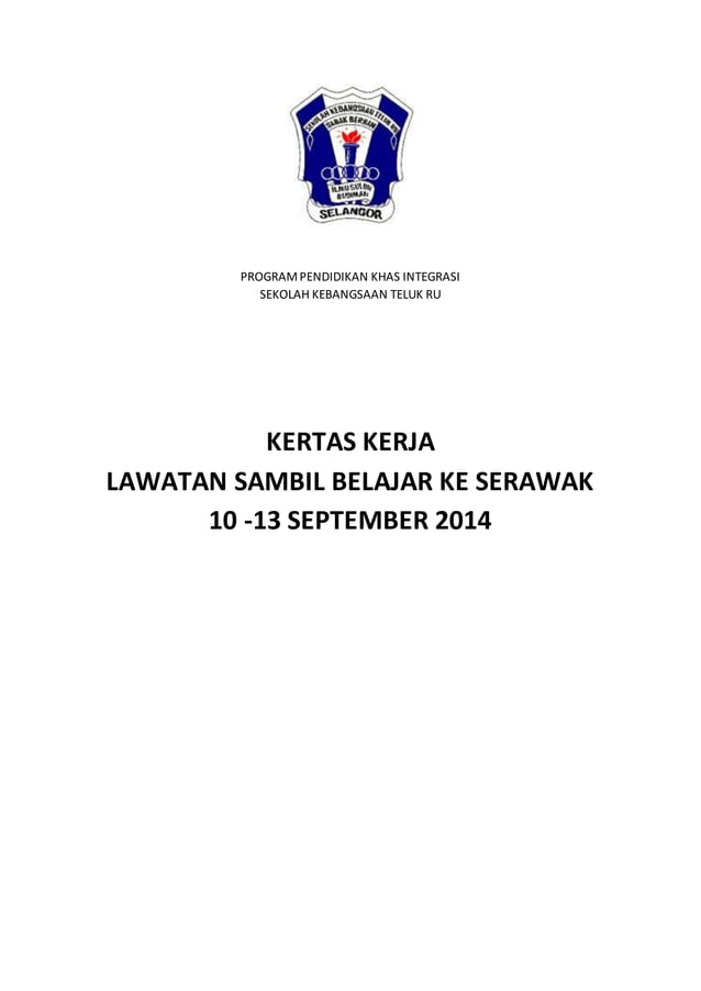 Cover kulit kertas kerja | DOCX