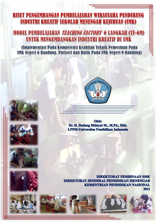 Cover lap model pembelajaran teaching factory | PPTX