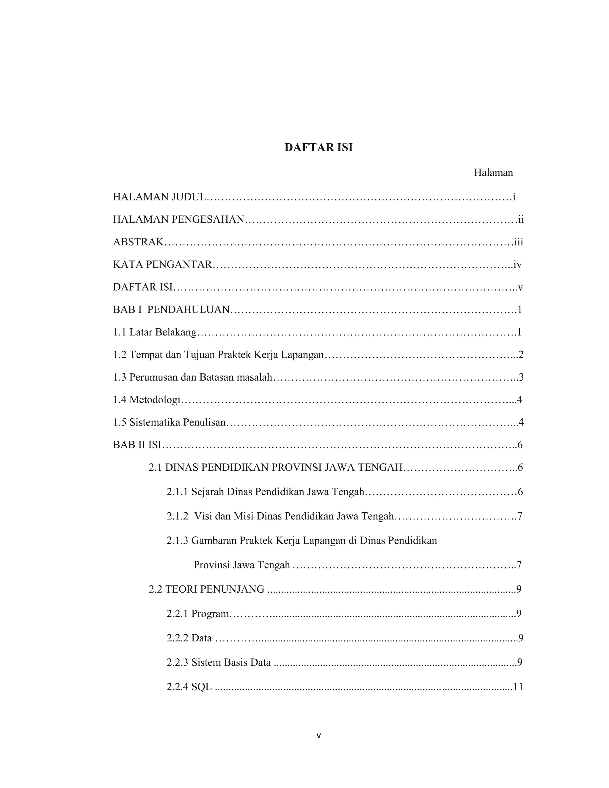 Cover laporan pkl | DOC