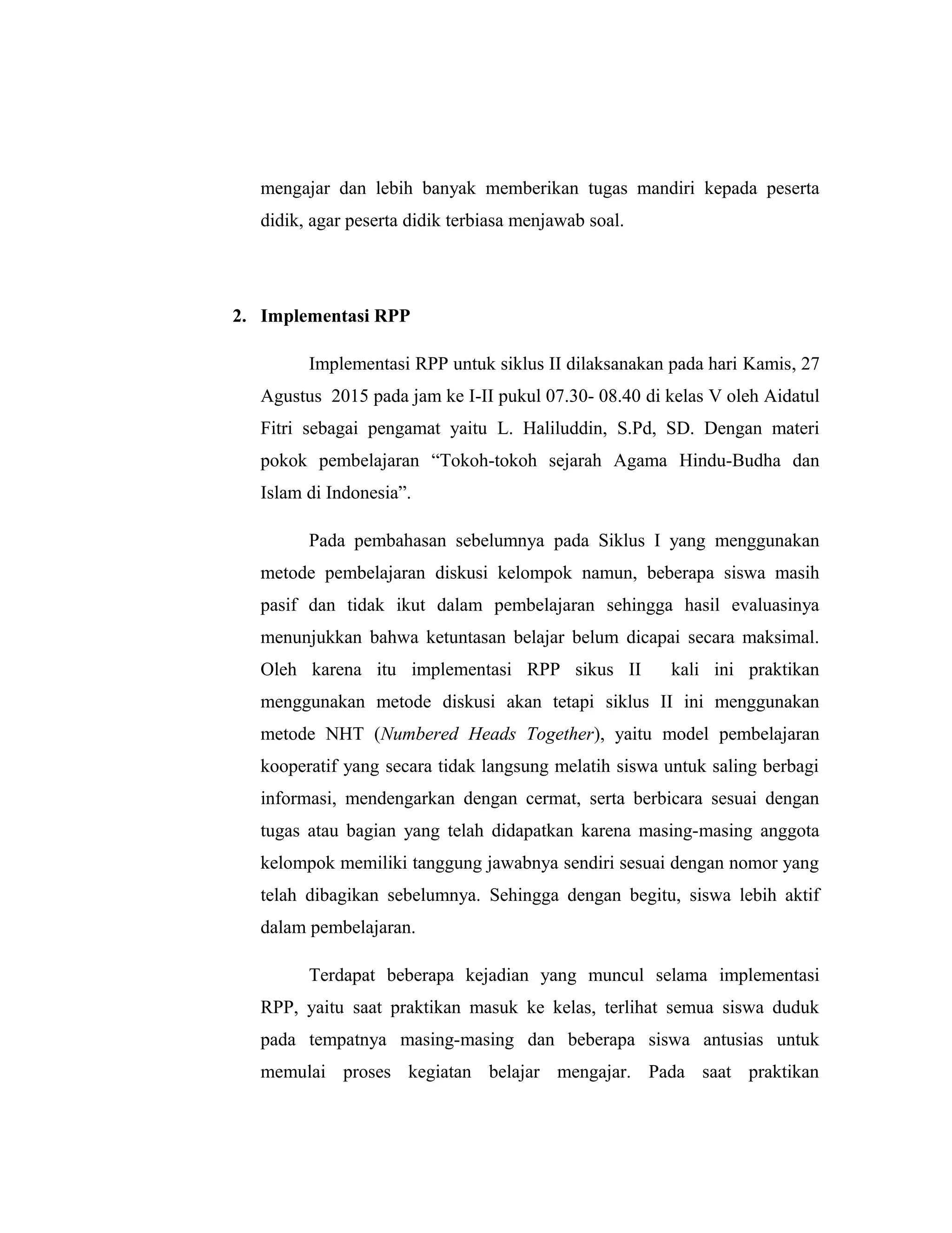LAPORAN TINDAKAN KELAS (LTK) | PDF