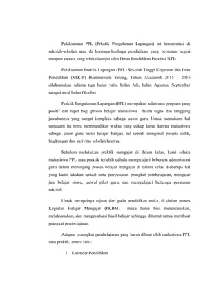 LAPORAN TINDAKAN KELAS (LTK) | PDF