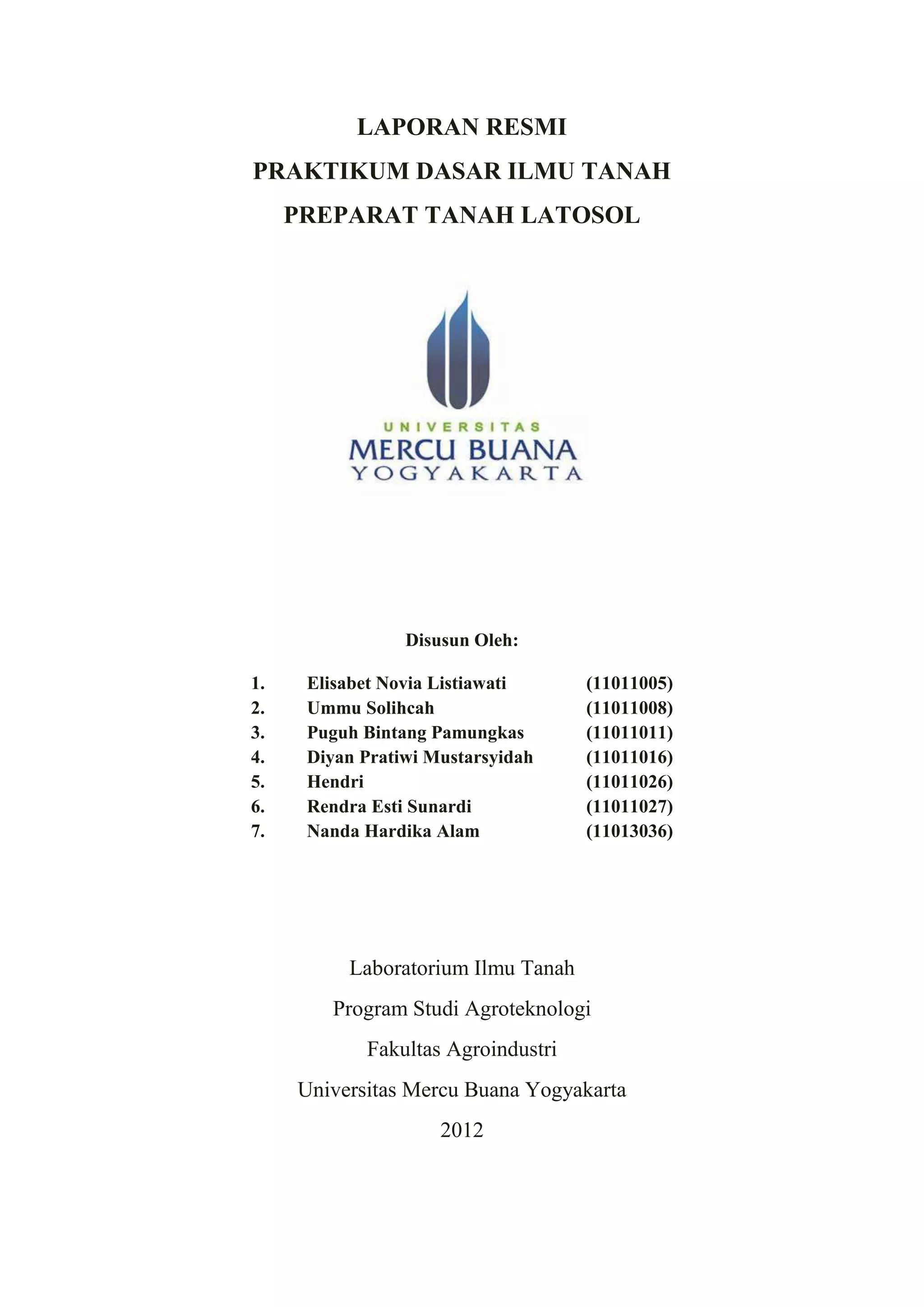 Cover laporan resmi | PDF