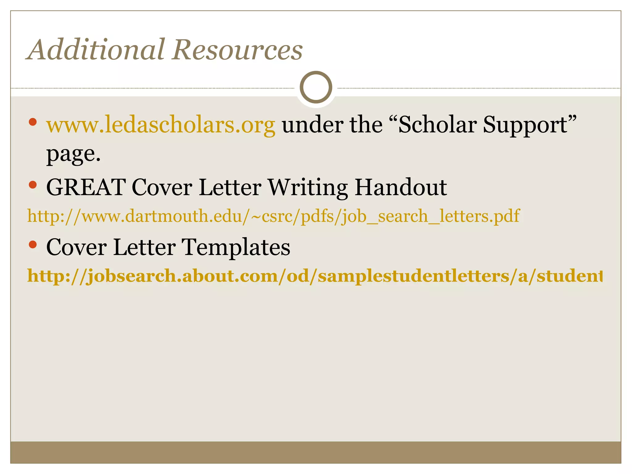 How to Write a Cover letter | PPT