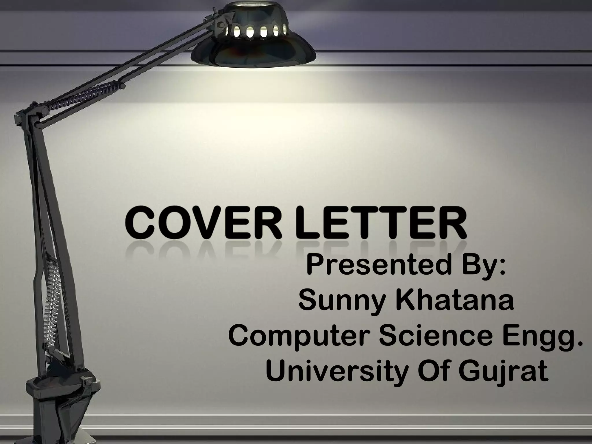 Cover letter | PPT