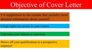 Cover letter | PPT