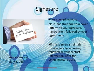 Cover letter ppt. | PPTX