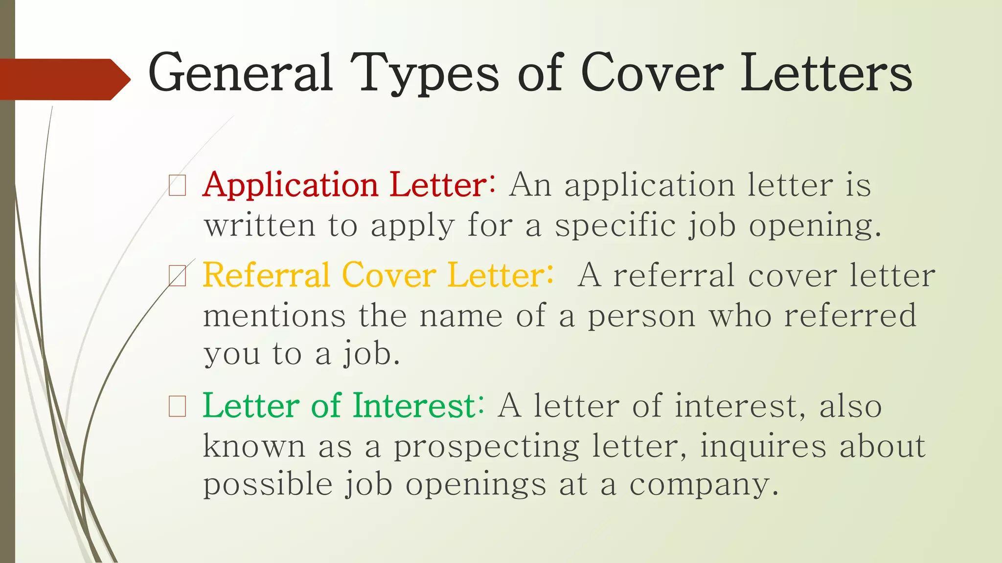 Cover letter | PPTX