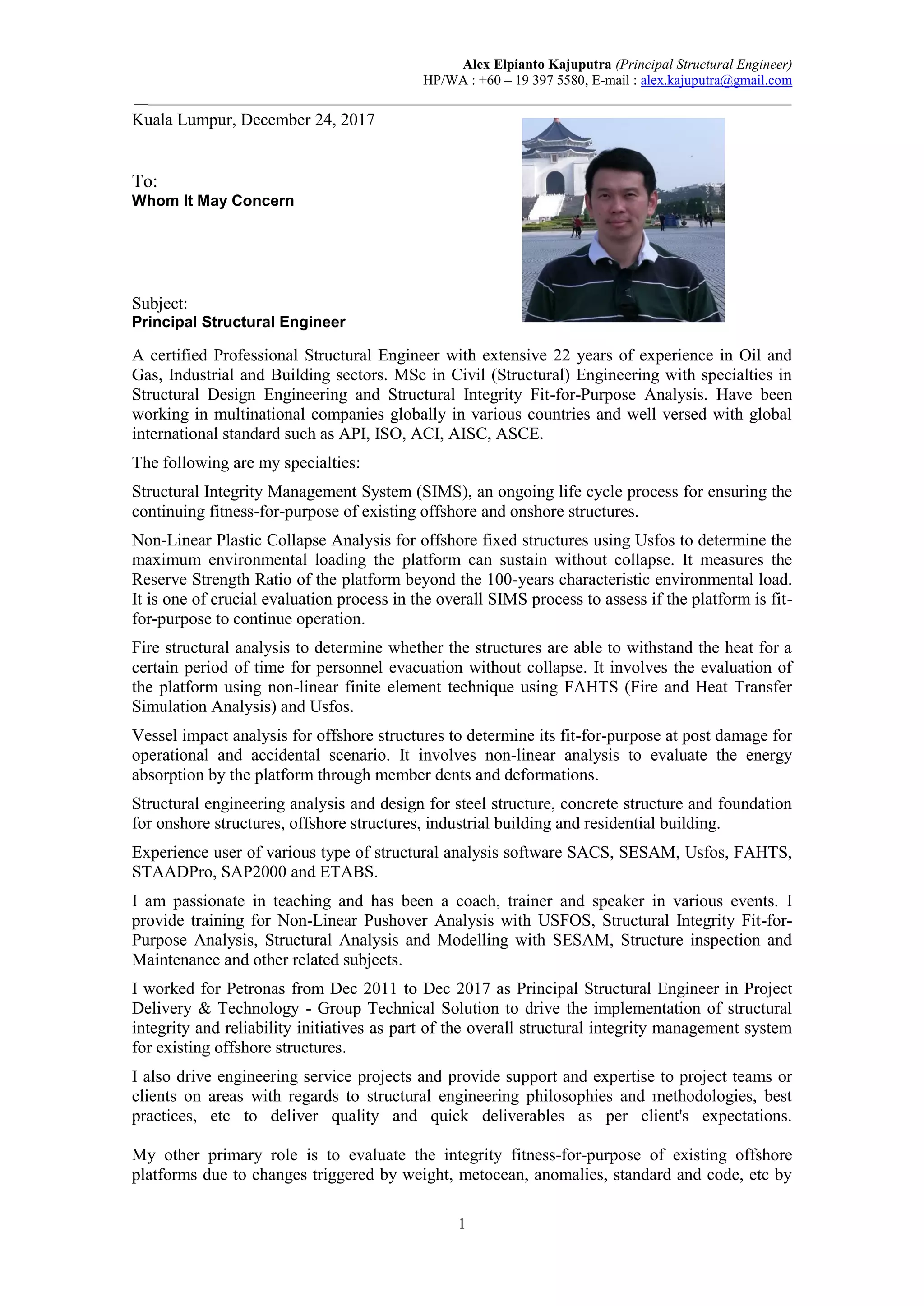 Cover letter (Alex Kajuputra) | PDF