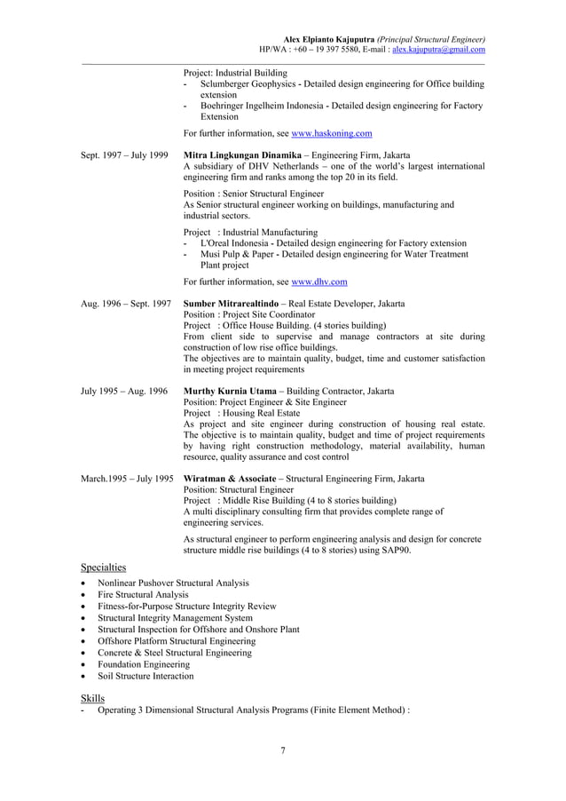 Cover letter (Alex Kajuputra) | PDF | Civil Engineering Industry | Industries