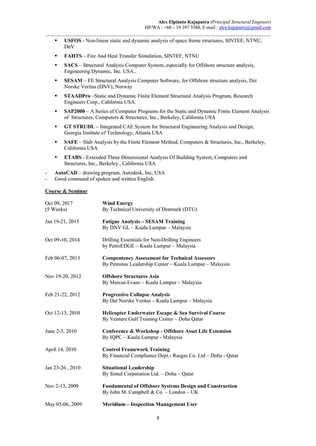 Cover letter (Alex Kajuputra) | PDF | Civil Engineering Industry | Industries