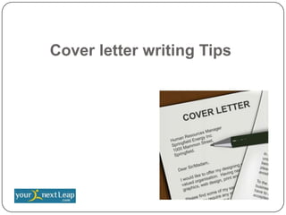 Cover Letter Writing | PPTX | Resume Writing and Advice | Job Search